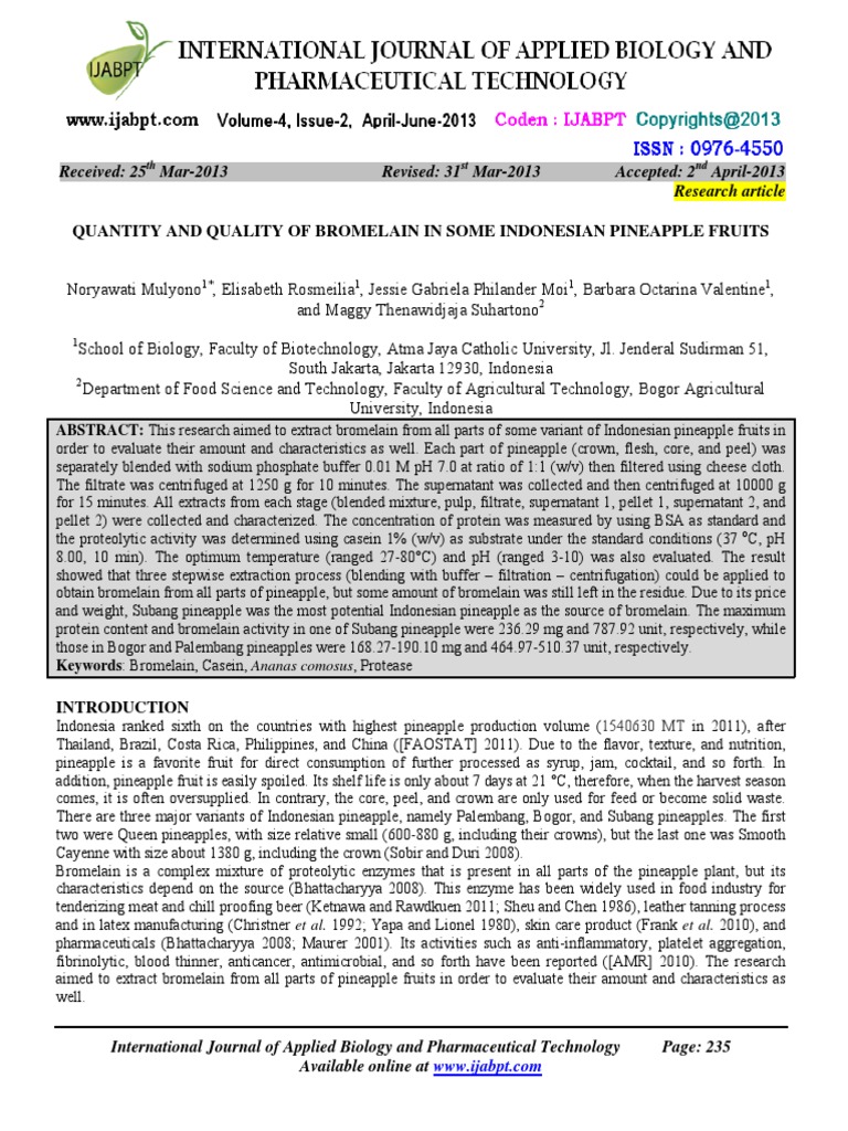 8036-Noryawati Mulyono PDF | PDF | Pineapple | Ph