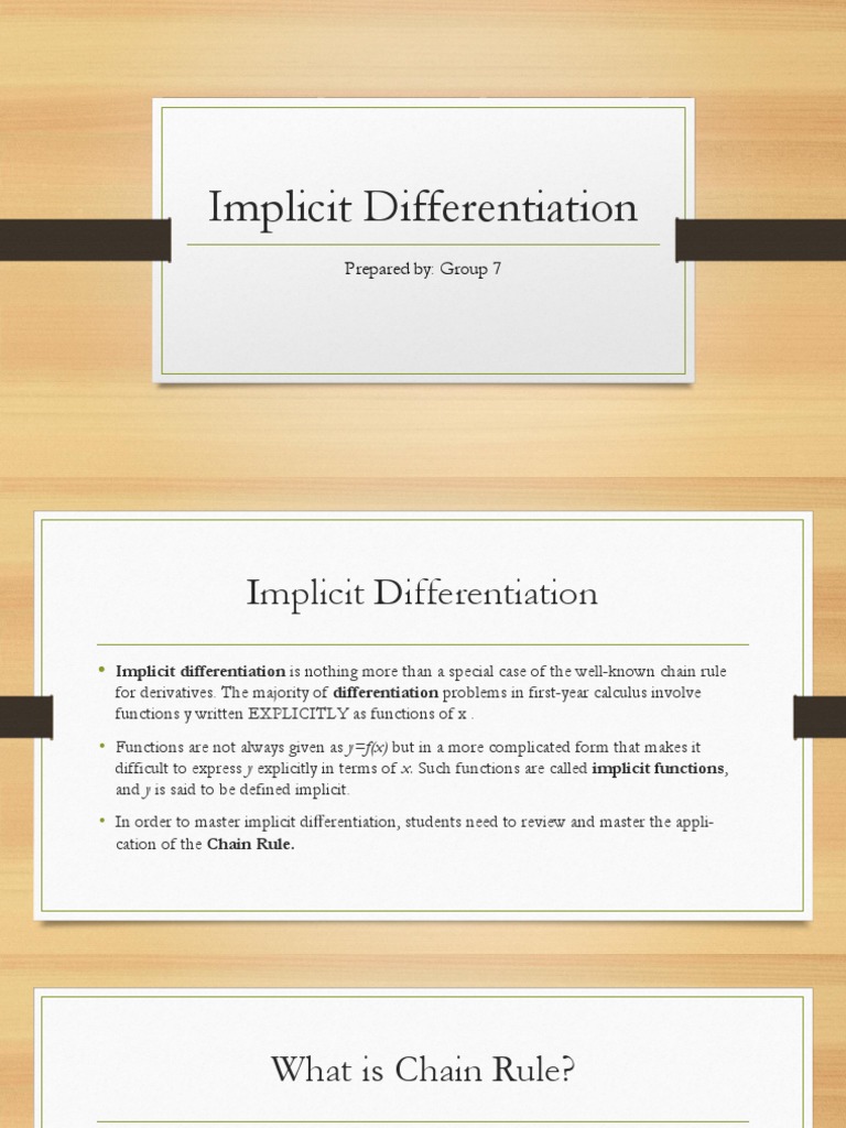 Implicit Differentiation Guide | PDF | Derivative | Function (Mathematics)