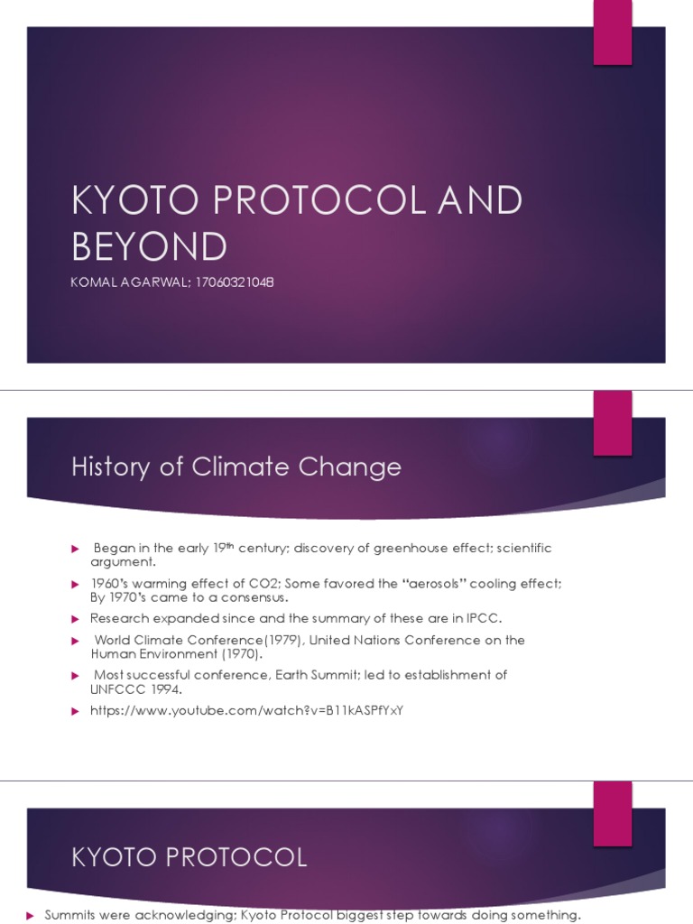 Kyoto Protocol and Beyond | Download Free PDF | Kyoto Protocol | United ...