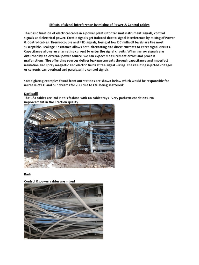 Effects of Signal Interference | PDF | Electrical Wiring | Coaxial Cable