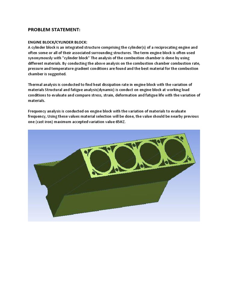 Problem Statement - 3-Engine Block | PDF | Deformation (Engineering ...