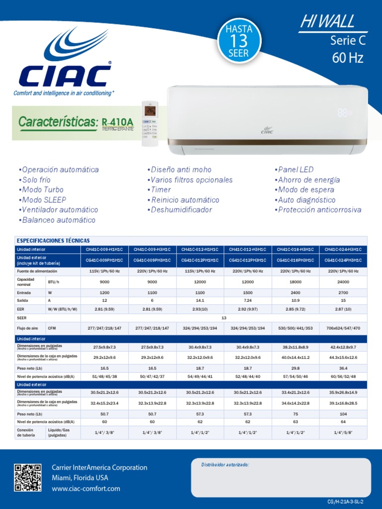 Aa Mini Split R410a Ciac | PDF | Naturaleza