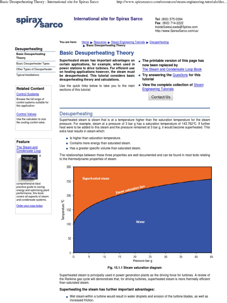 Basic Desuperheating Theory.. | PDF | Steam | Enthalpy