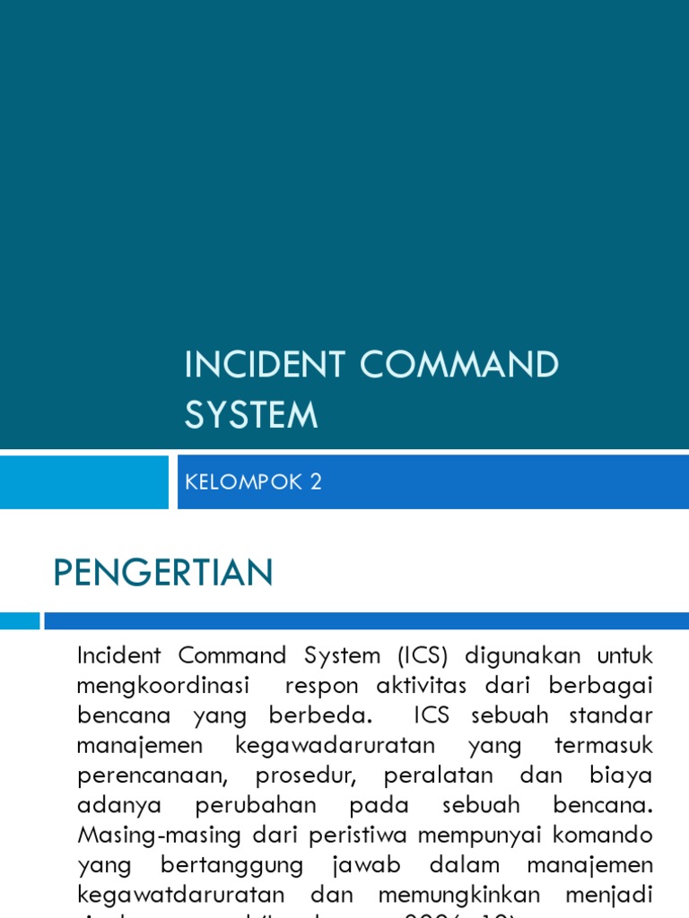 Incident Command System | PDF