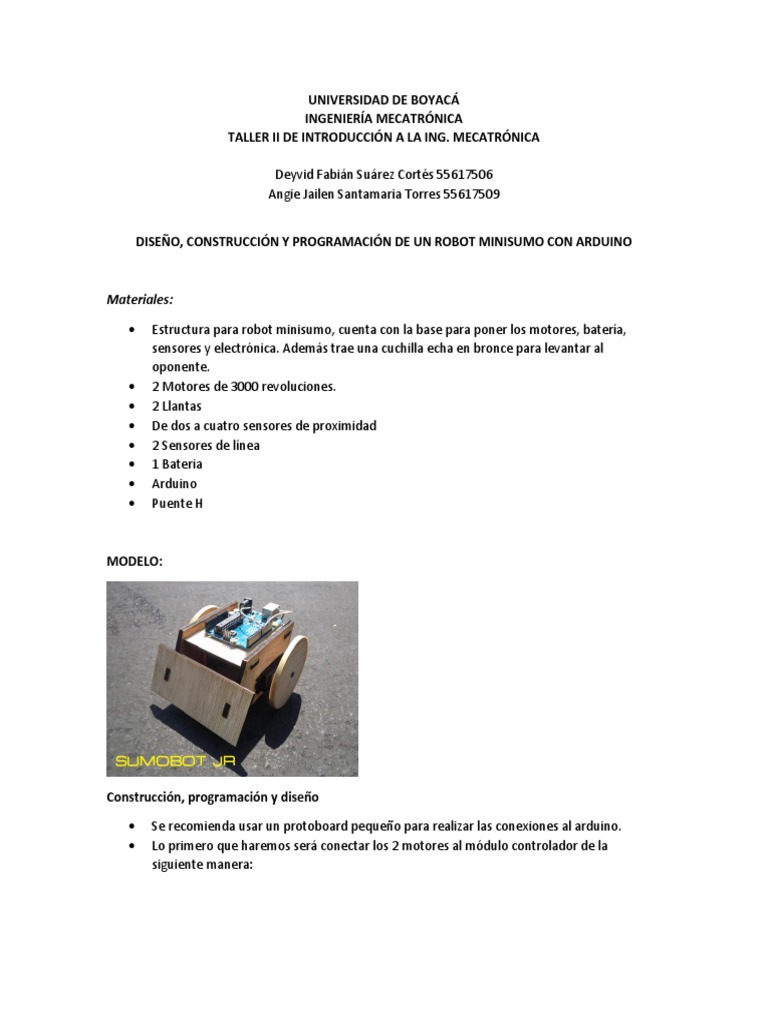 Robot Minisumo | PDF | Tecnología