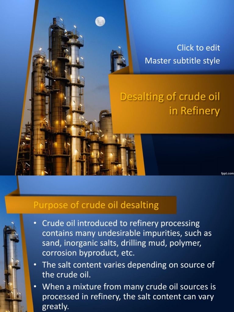 Desalting of Crude Oil | Emulsion | Physical Sciences