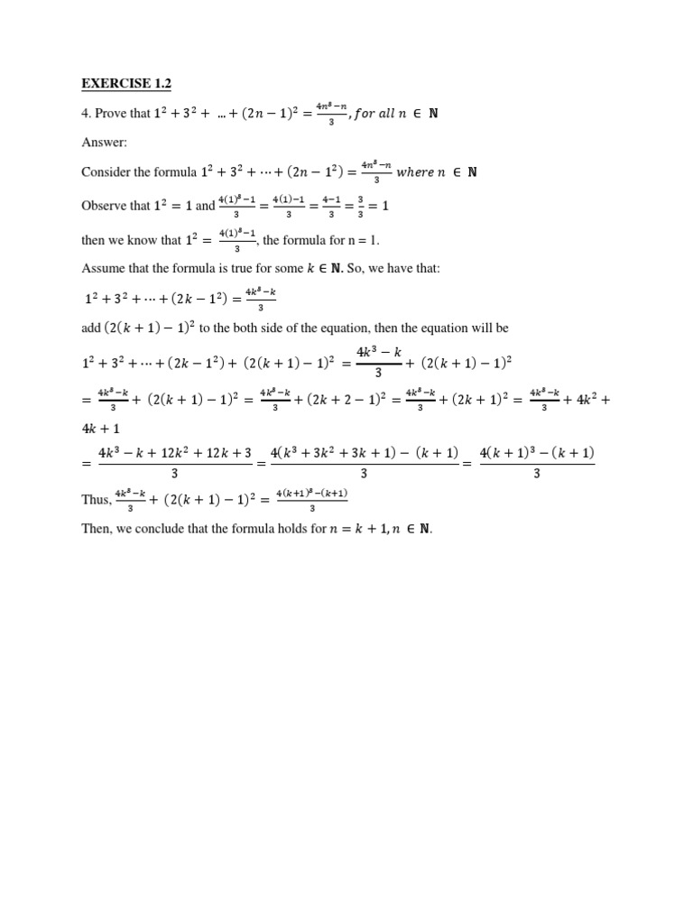 Prove Mathematical Formulas | PDF | Logic | Functions And Mappings