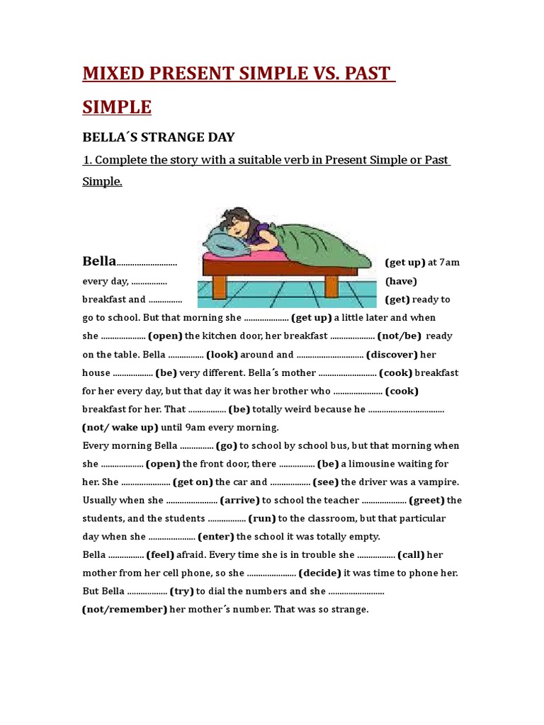 Present Simple Versus Past Simple | PDF