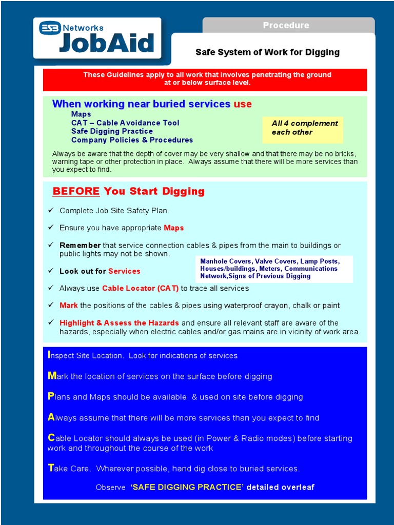 Safe Digging | PDF | Personal Protective Equipment | Tools