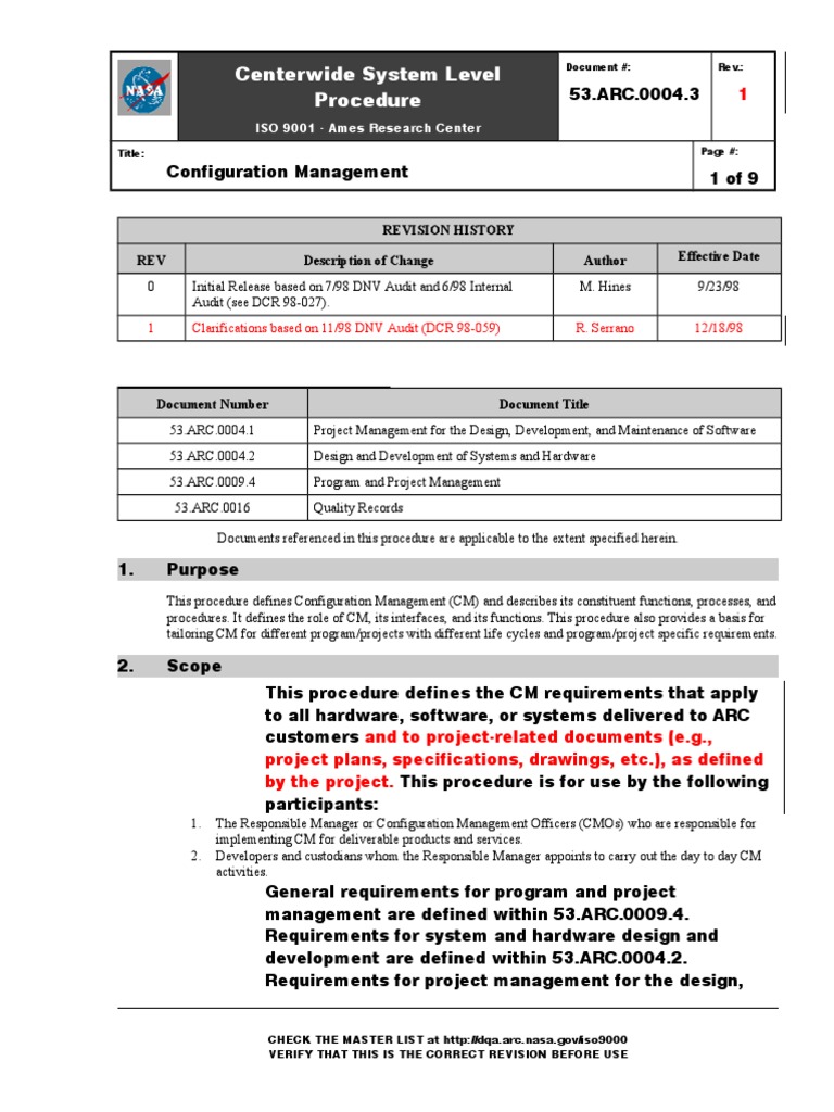 Configuration Management | PDF | Documentation | Specification ...