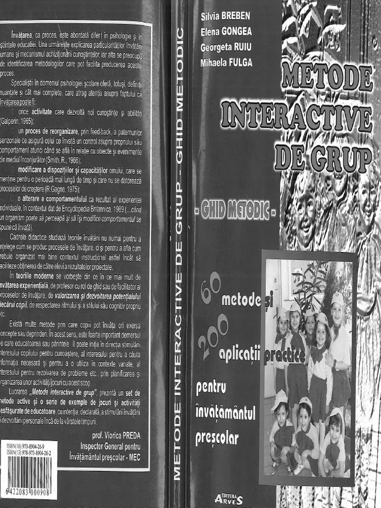 Metode Interactive de Grup Ghid Metodic Inv Prescolar Ed Arves 1 PDF | PDF