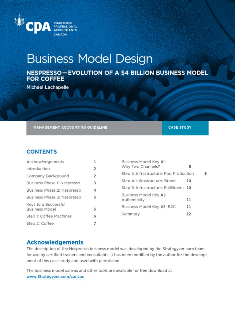 RG Business Model Design Case Study 1 Nespresso May 2018 | PDF | Retail ...