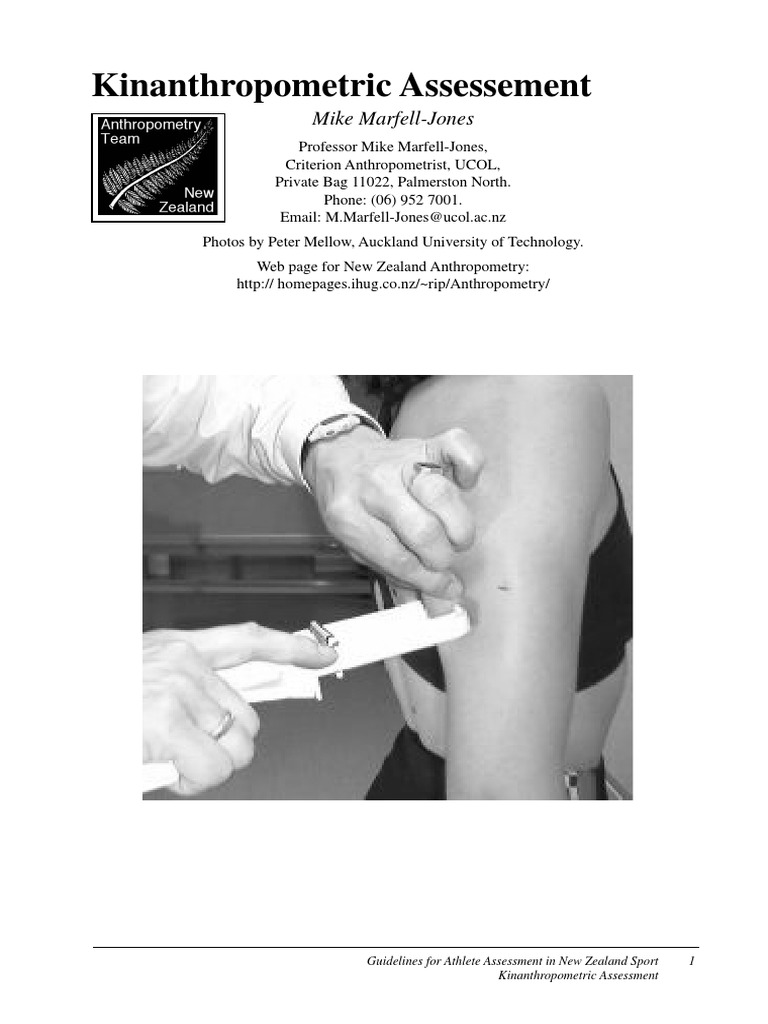 Kinanthropometric Assessement (Guidelines For Athlete Assessment in New ...