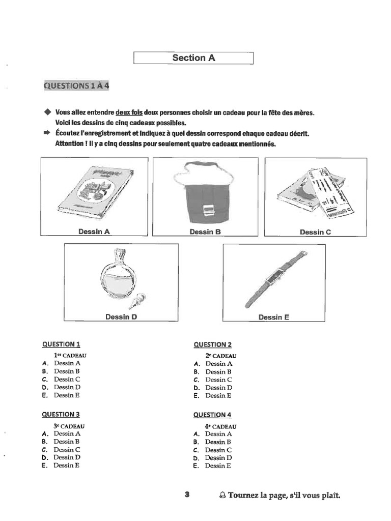 TEF - Septembre 2017 - Examen Complet | PDF
