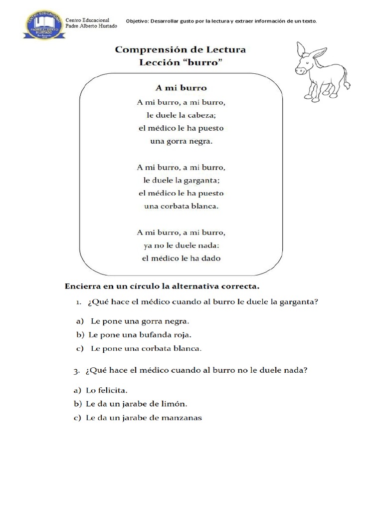 Lección Burro | PDF