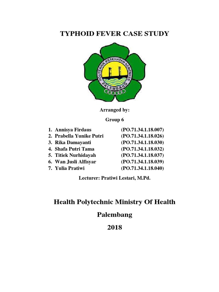 Typhoid Fever Case Study | PDF | Salmonella | Public Health