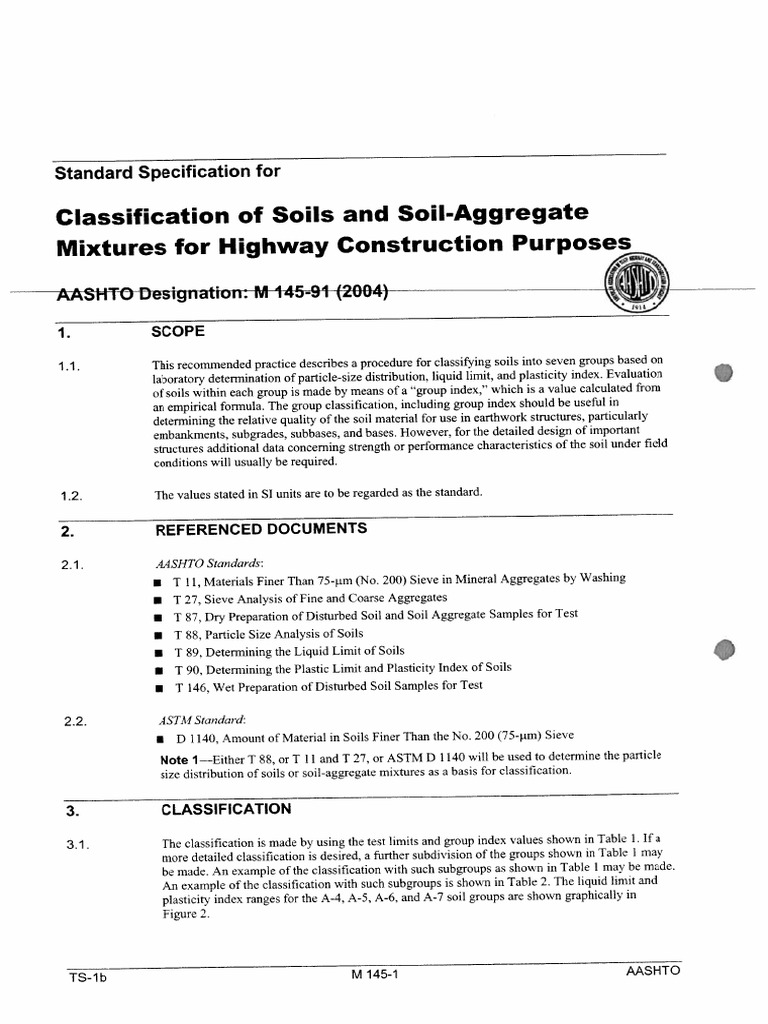 Aashto M 145 | PDF