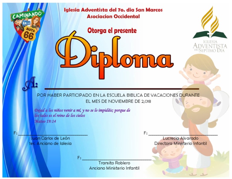 Diploma Escuela Biblica | PDF
