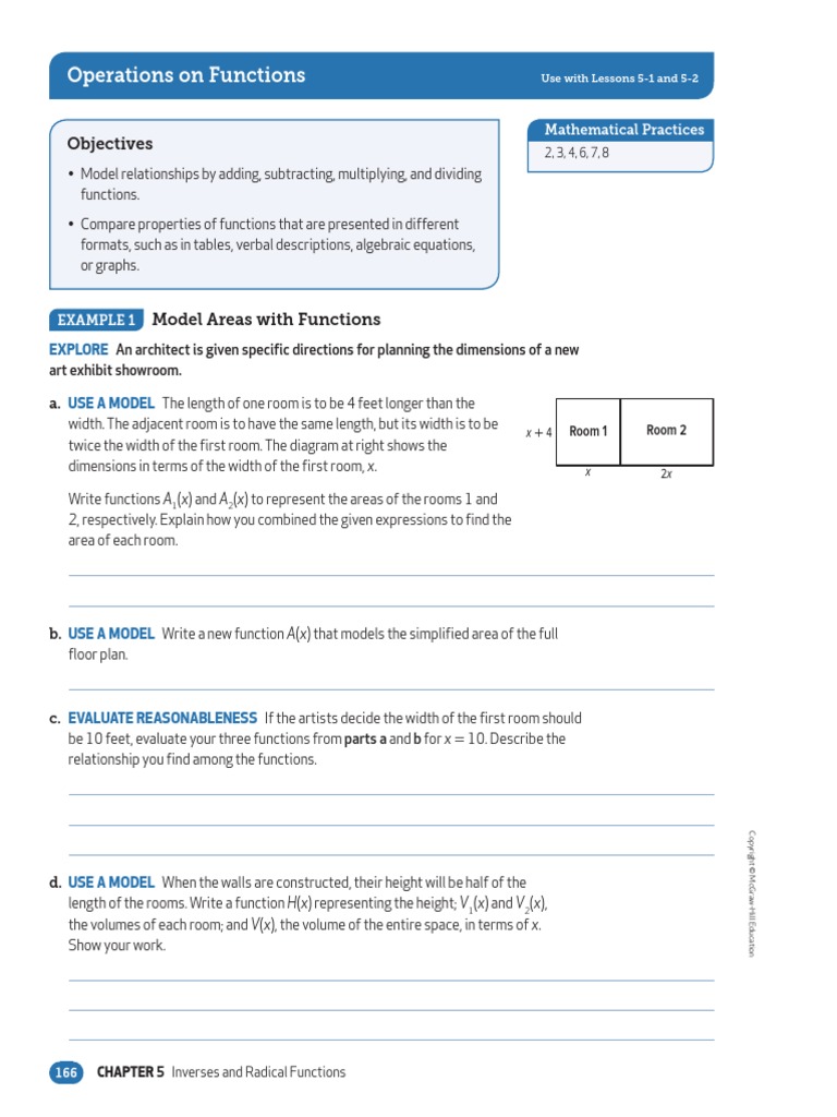 Operations On Functions: Objectives | PDF | Area | Multiplication