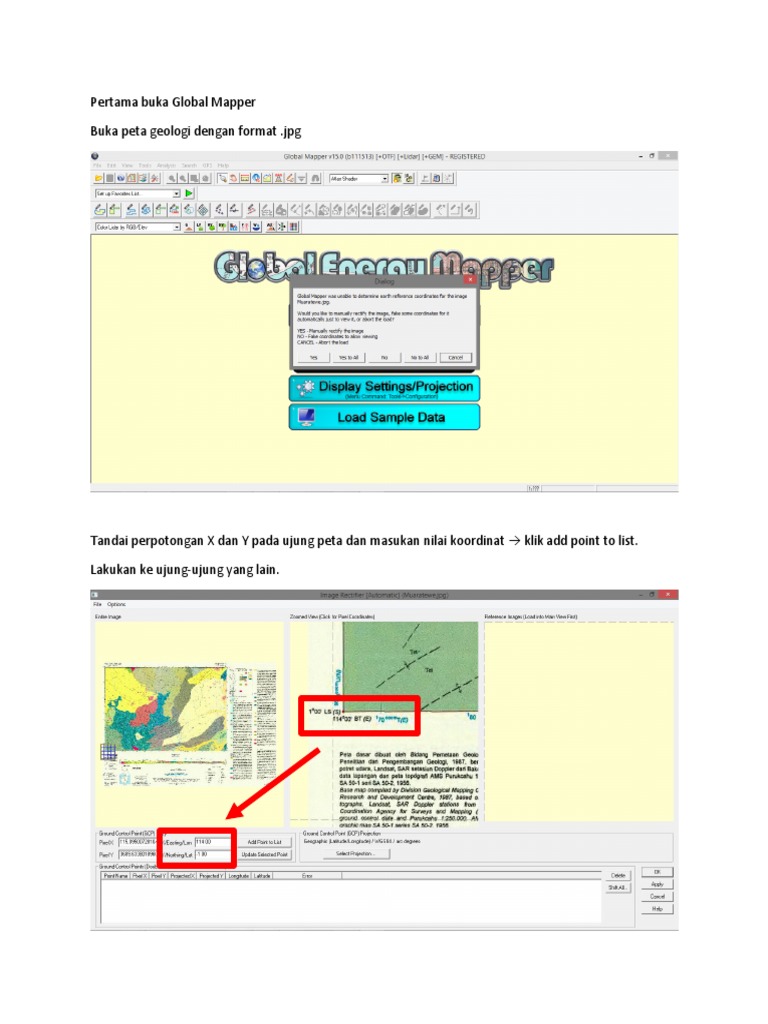 Cara Membuat Peta Pola Pengaliran Di Global Mapper | PDF