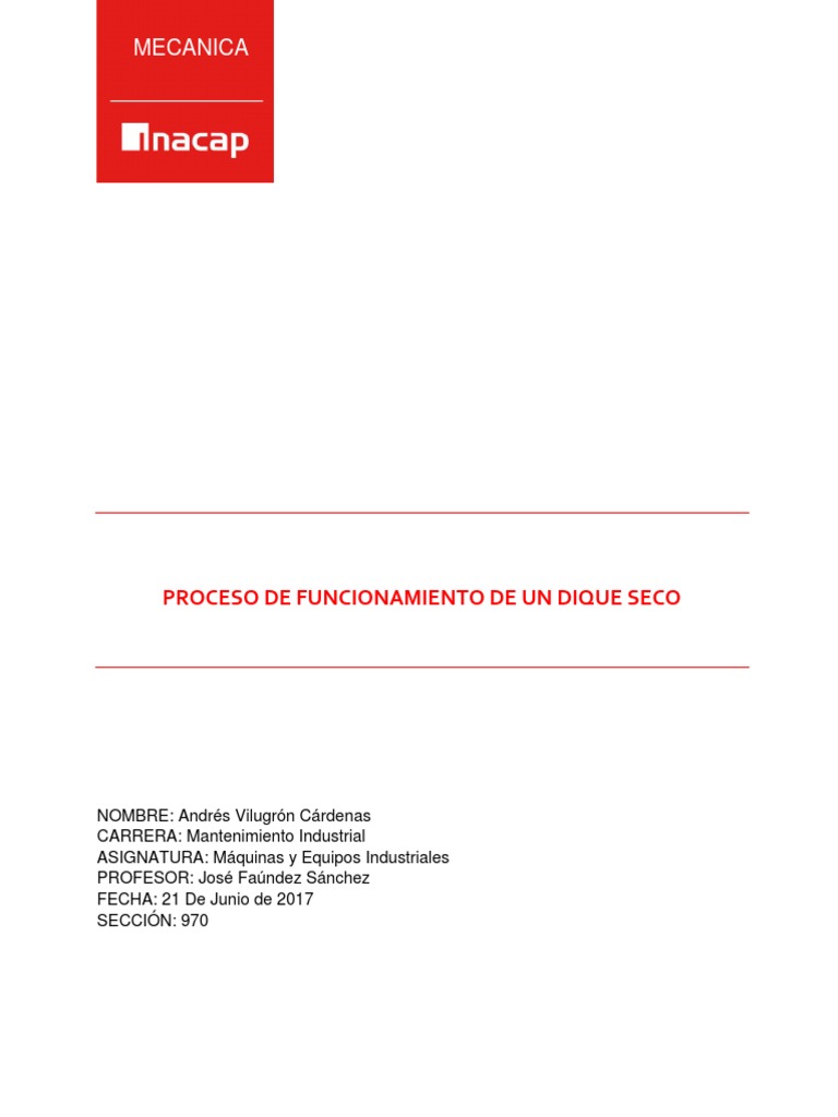 Funcionamiento de Un Dique Seco | PDF | Barcos | Embarcación