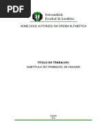 Modelo de Capa para TCC UEL | PDF | Mestrado | Caixa alta e caixa baixa