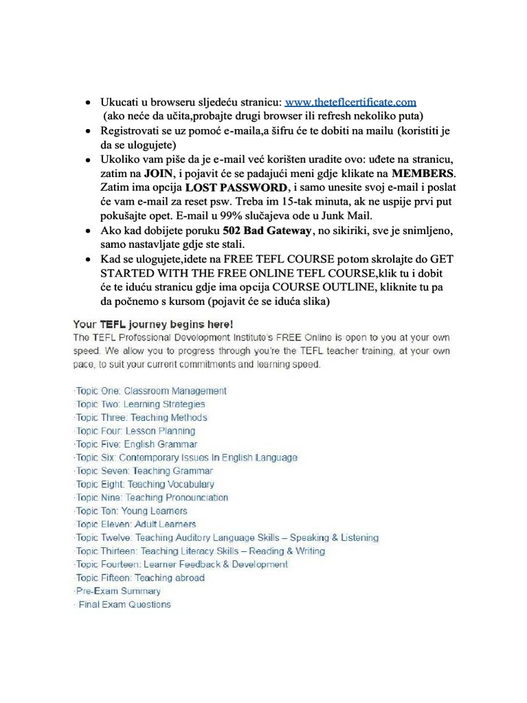 Free-Tefl PDF | PDF | Teaching Method | Vocabulary