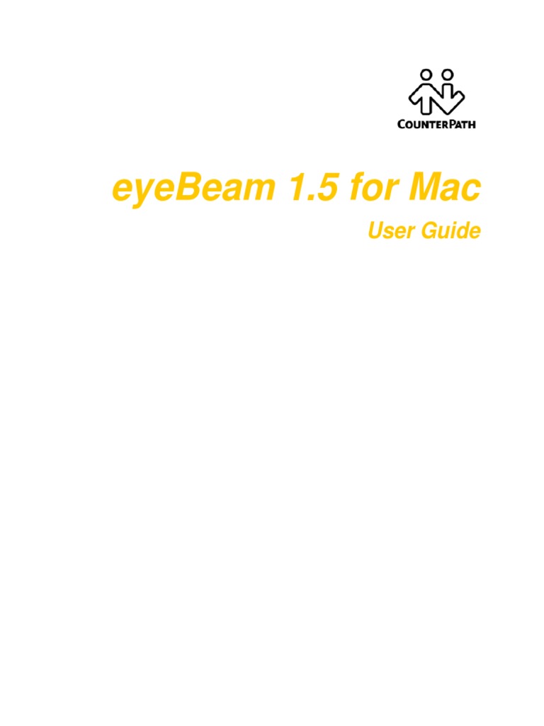 Eyebeam 1.5 For Mac: User Guide | Download Free PDF | Conference Call ...