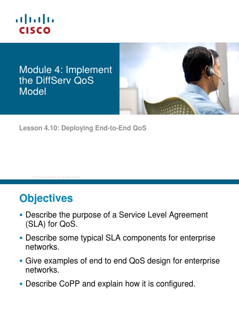 Module 4: Implement The Diffserv Qos Model: Lesson 4.10: Deploying End-To-End Qos | Download ...