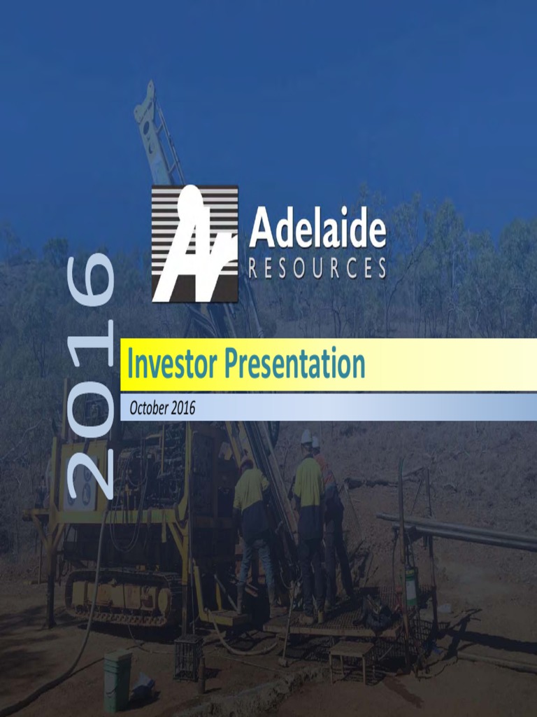 ADN Company Presentation SM PDF | PDF | Gold | Economic Geology
