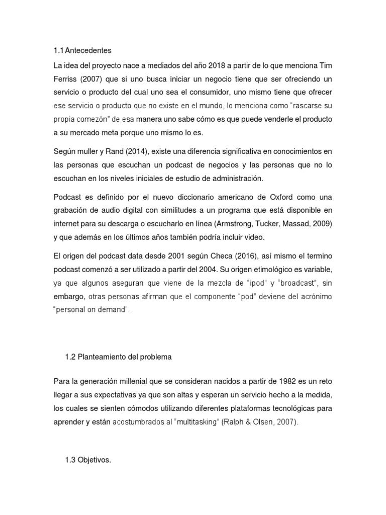 Borrador Capitulo 1 - Adriel Moran - Formacion Metodologica | PDF | Podcast | Internet