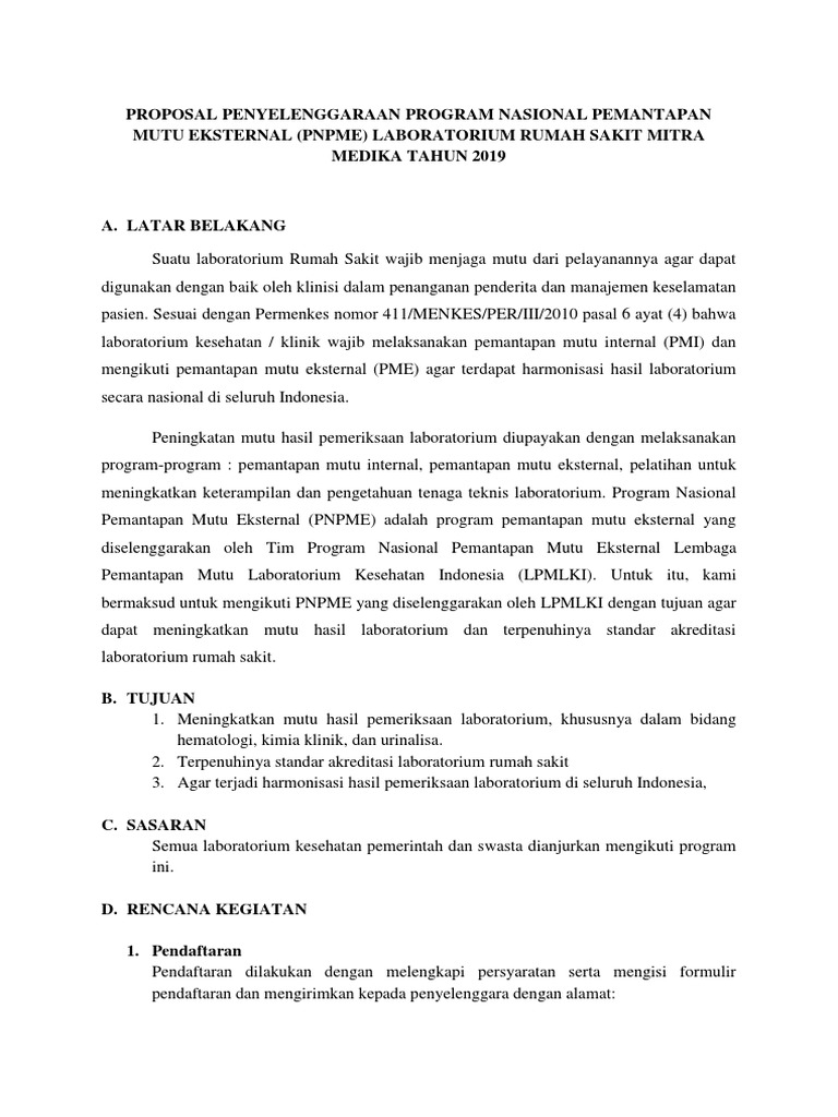 Proposal Pme Lab | PDF