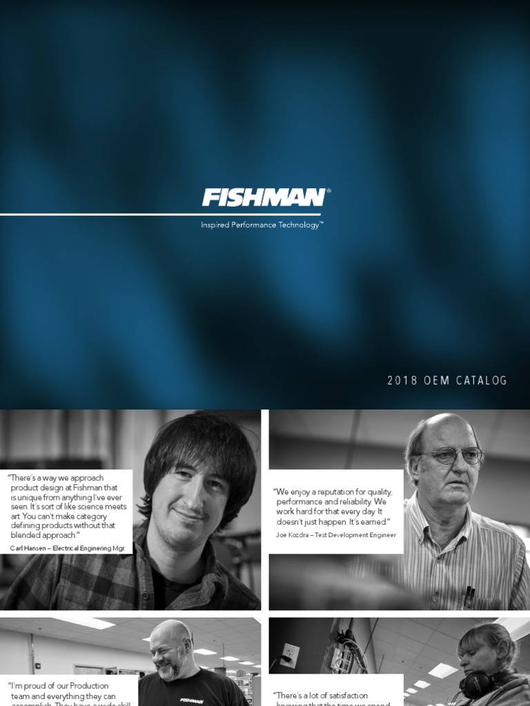 2018 Fishman Oem Catalog Pdf Pdf Guitars Irish Musical Instruments
