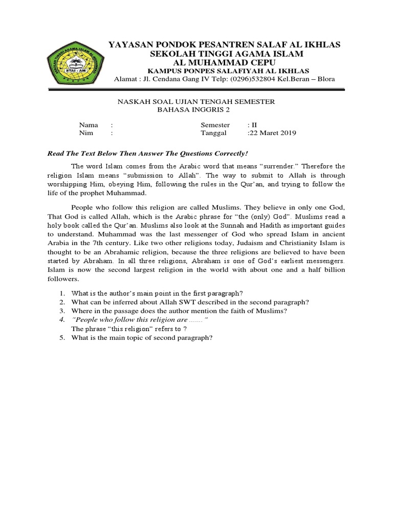 Bahasa Inggris 2 Pdf