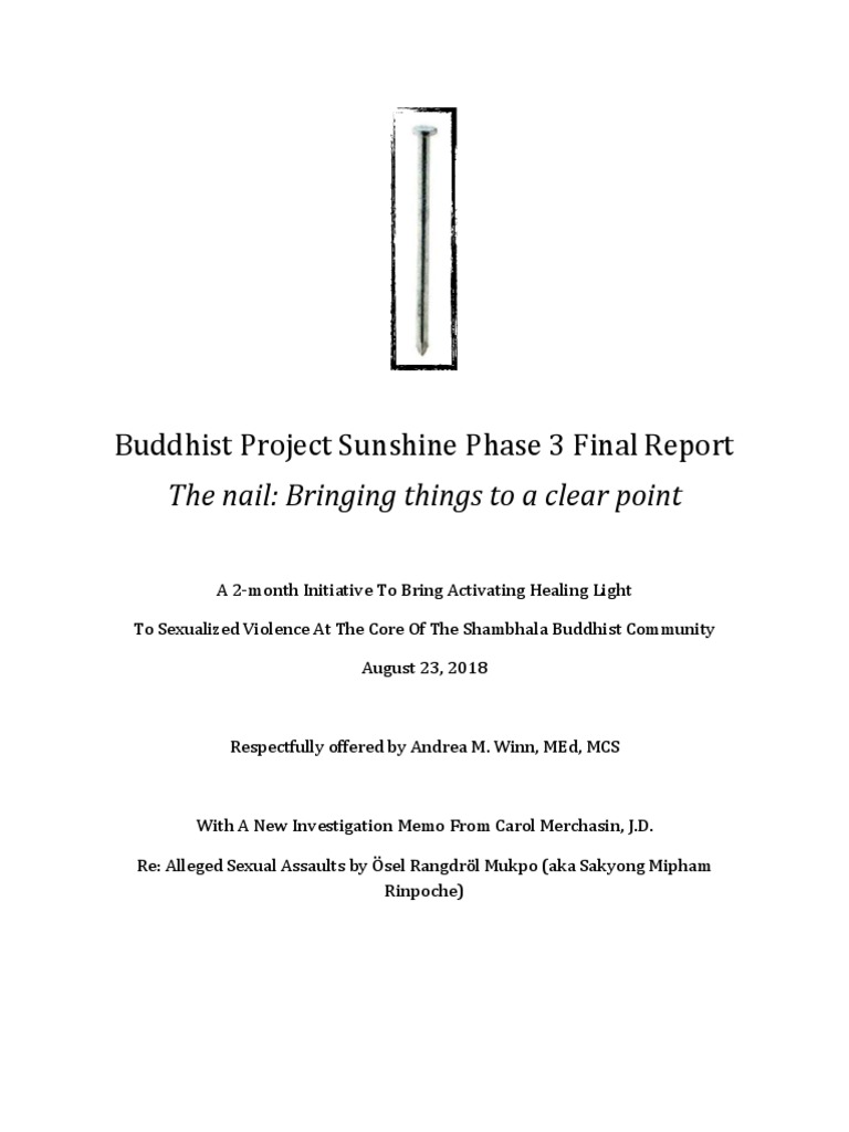 Buddhist Project Sunshine Phase 3 Final Report | Download Free PDF ...
