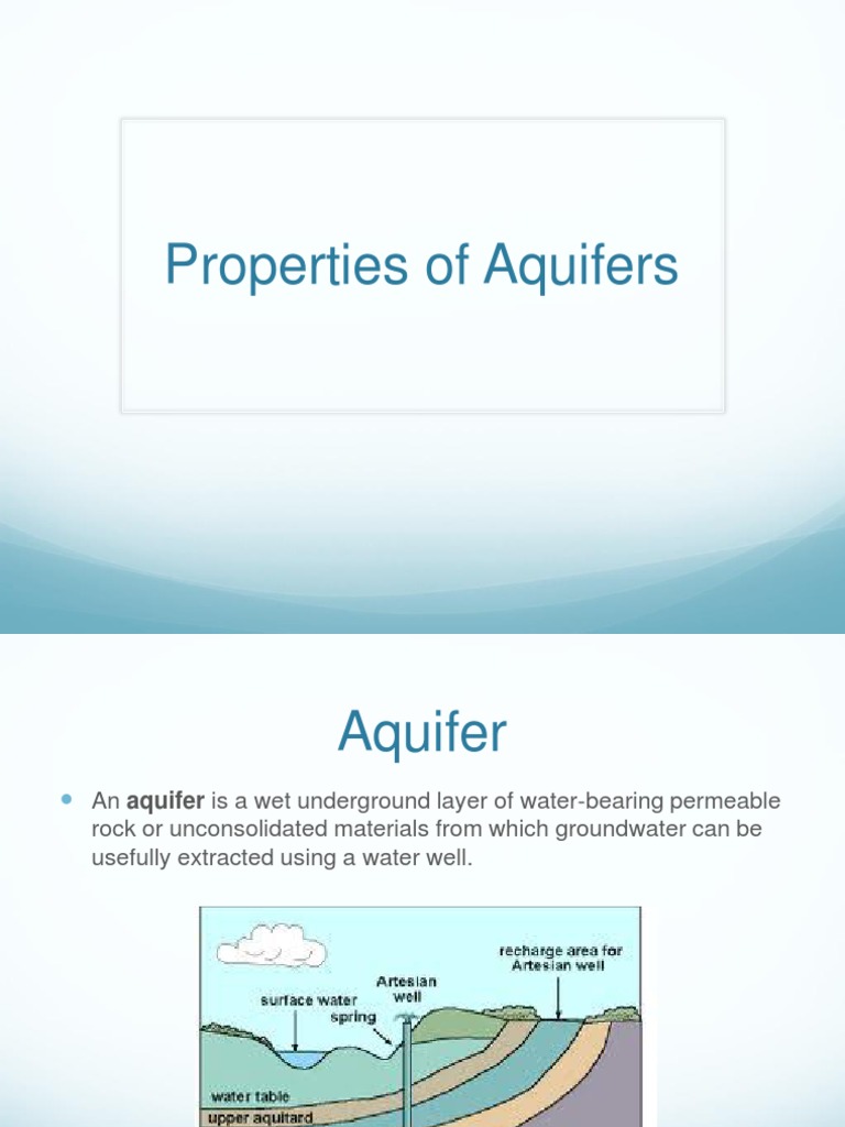 Aquifer Properties | Aquifer | Permeability (Earth Sciences)