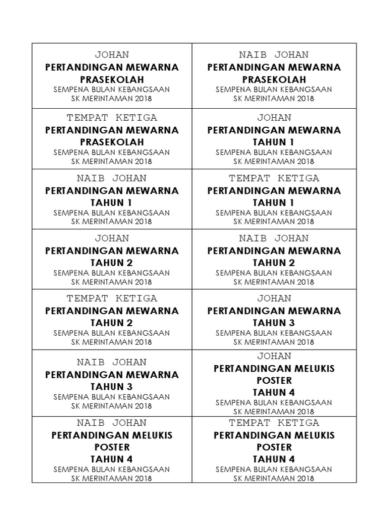 Sticker Hadiah | PDF