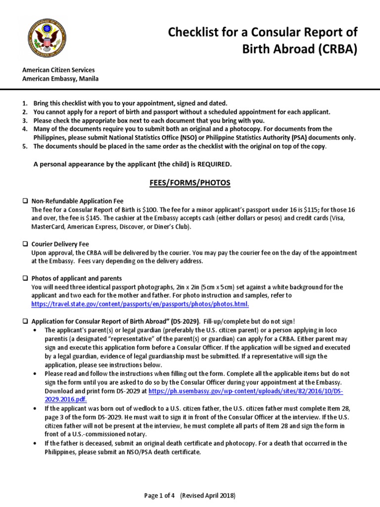 crba-checklist_april2018.pdf | Identity Document | Notary Public | Free ...