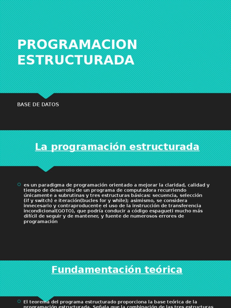 Programacion Estructurada | PDF | Ciencia de sistemas | Tecnología digital