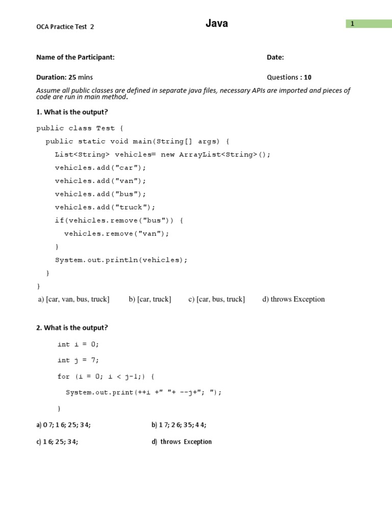 Java Questions Bvrit v1.3 | PDF | Java (Programming Language) | Programming Paradigms