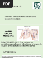Nom 022 Terapia de Infusion Presentacion | PDF | Terapia intravenosa | Ciencias de la Salud