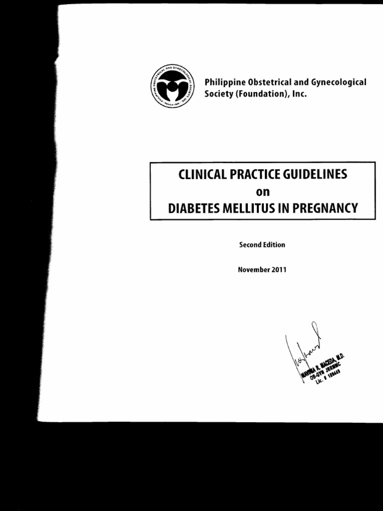CPG DM PDF | PDF | Gestational Diabetes | Insulin