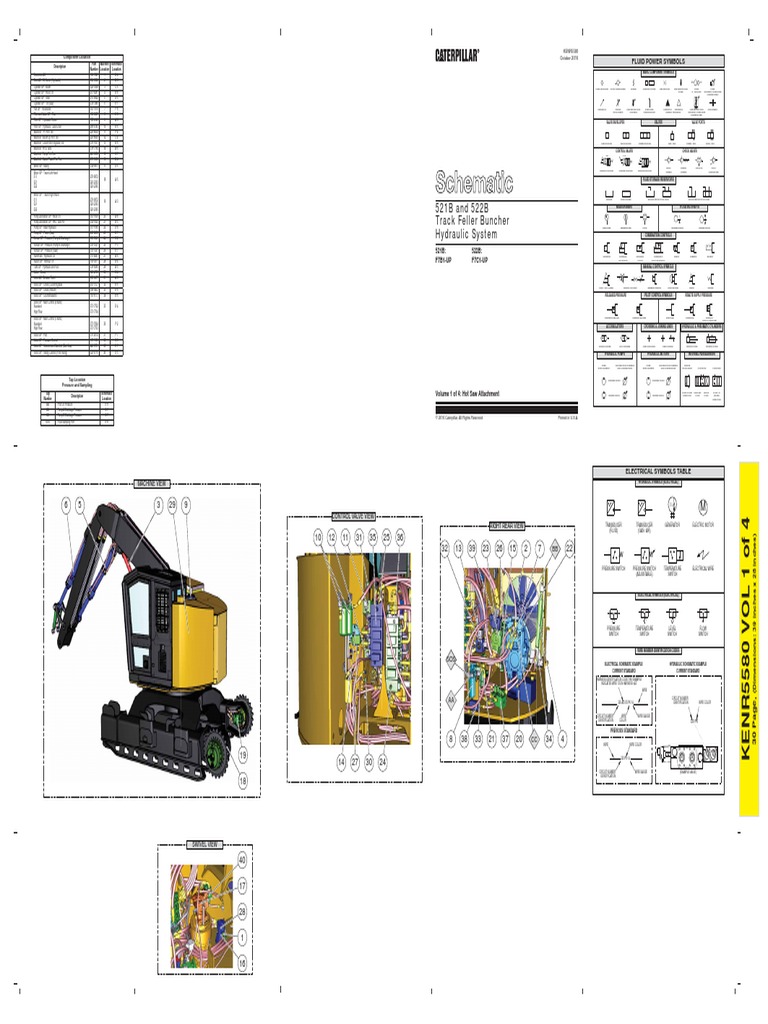 Cosechadora 522B Plano HYD 2016 SIS | PDF | Valve | Pump