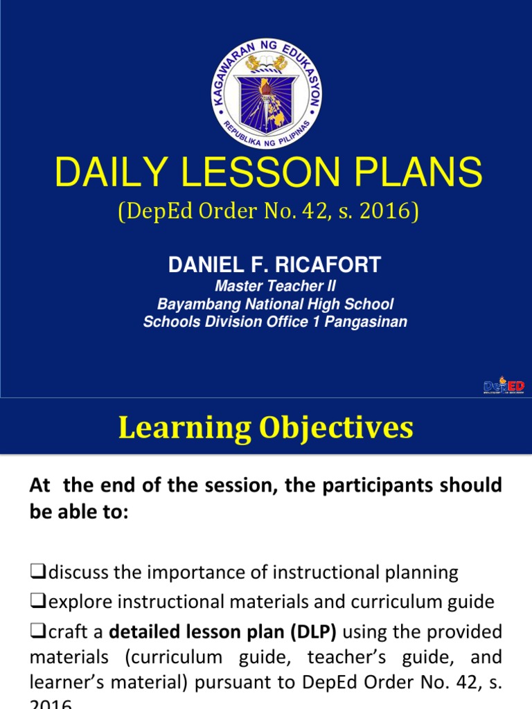 SHS DLP and DLL | PDF | Teachers | Lesson Plan