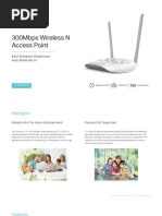 TL-PA9020 KIT (EU) - V2 - Datasheet | PDF | Computer Networking | Networks