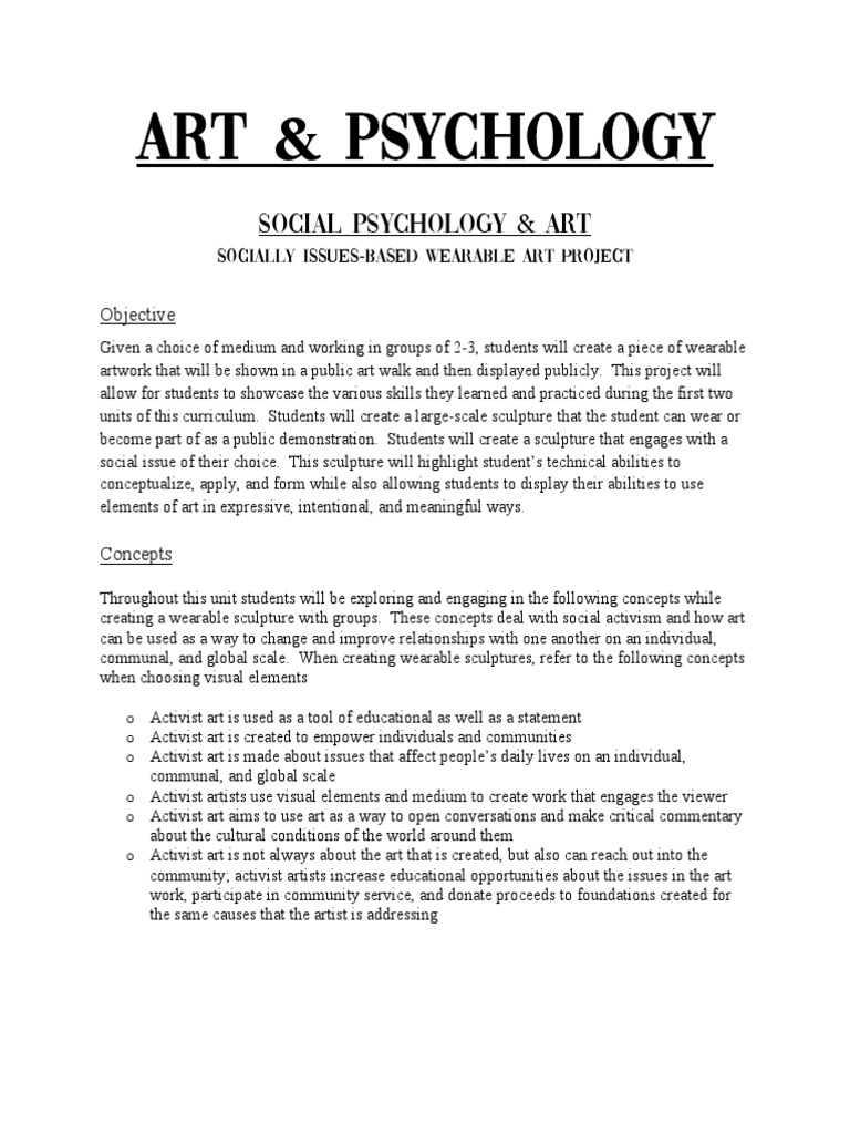 Unit 3 Overview | PDF | Activism | Sculpture