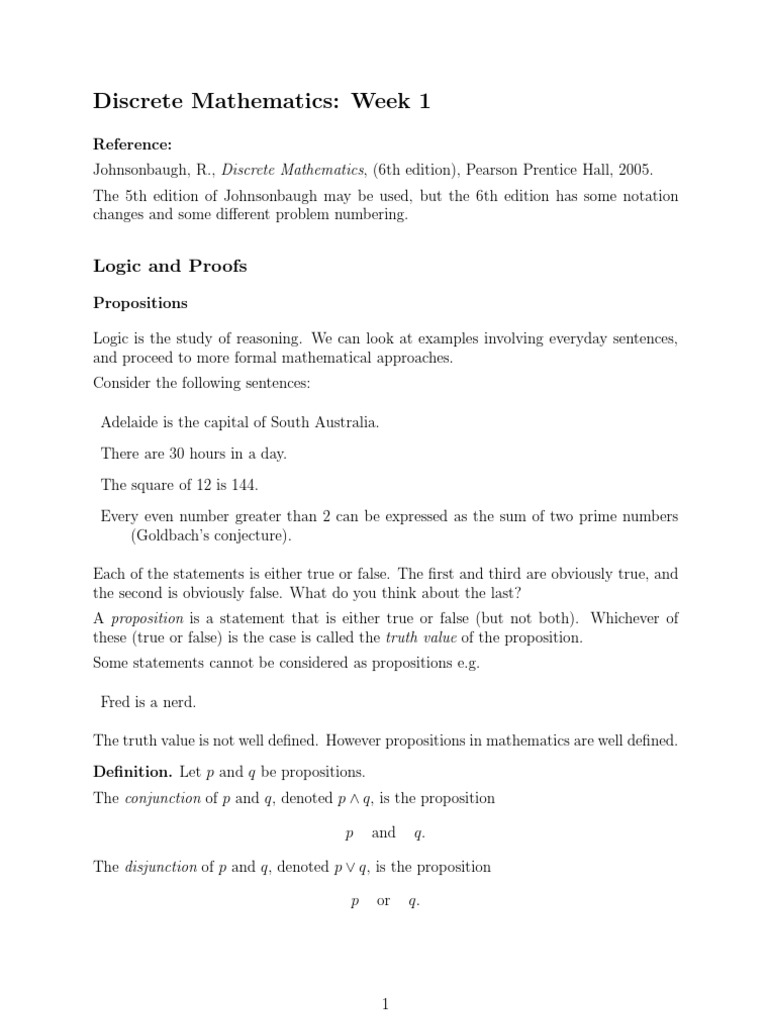 Discrete Math | PDF | If And Only If | Theorem