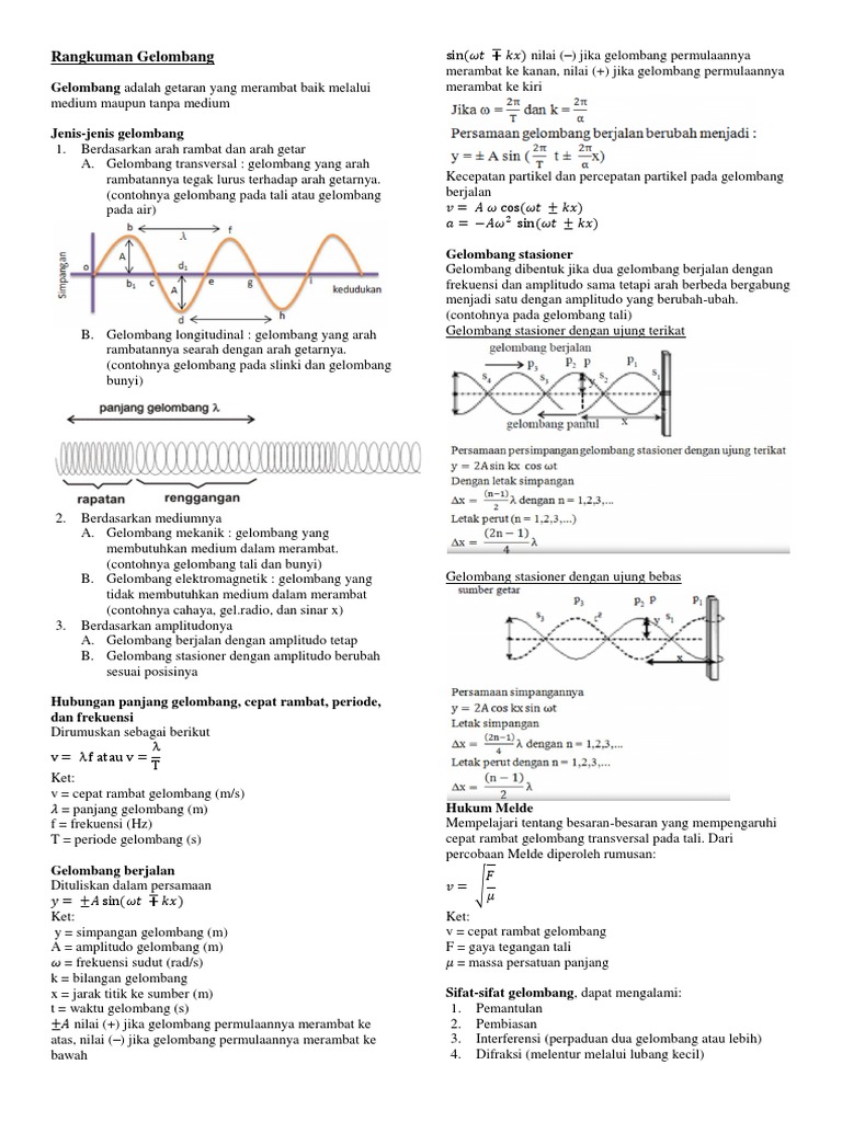 Rangkuman Gelombang | PDF