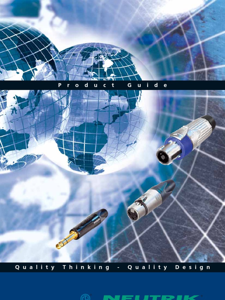Neutrik Catalogue | PDF | Electrical Connector | Coaxial Cable