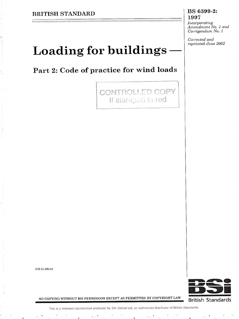 BS 6399 2 1997 PDF | PDF